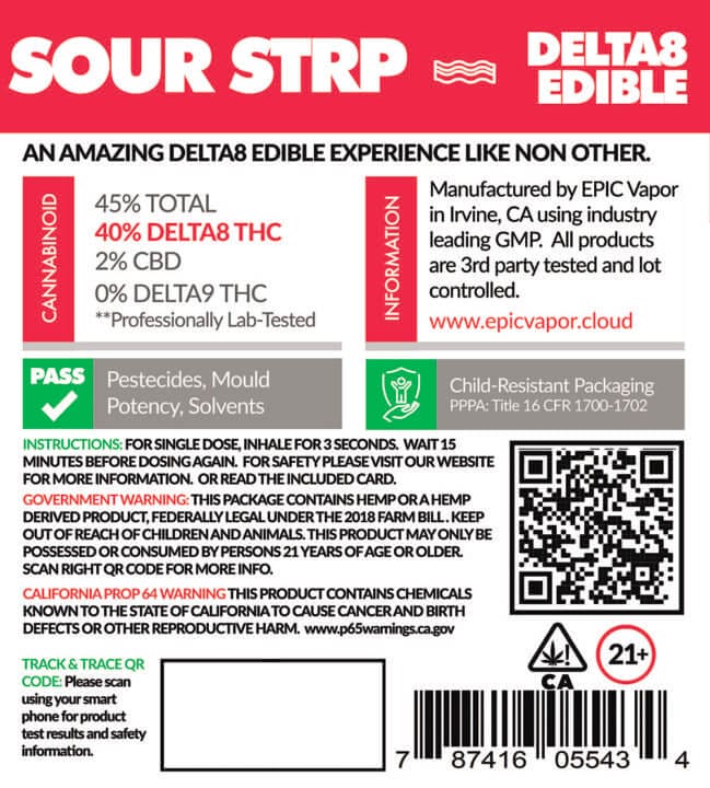 SOUR STRP – THC EDIBLE | EPIC